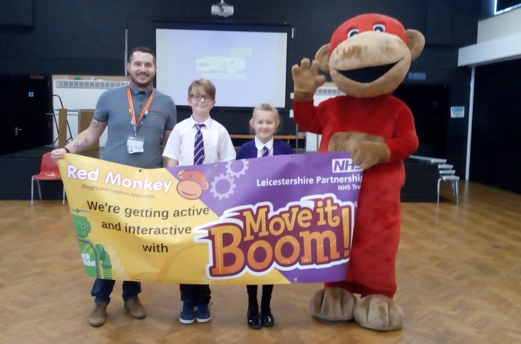 Monkeying around to launch this year’s Move it Boom competition ...