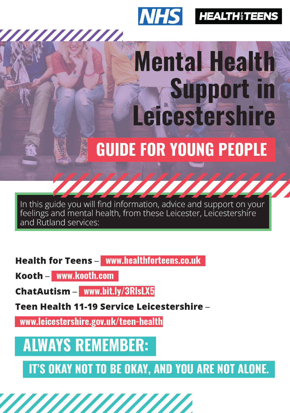 Helpful documents for your mental health and wellbeing - Leicestershire ...