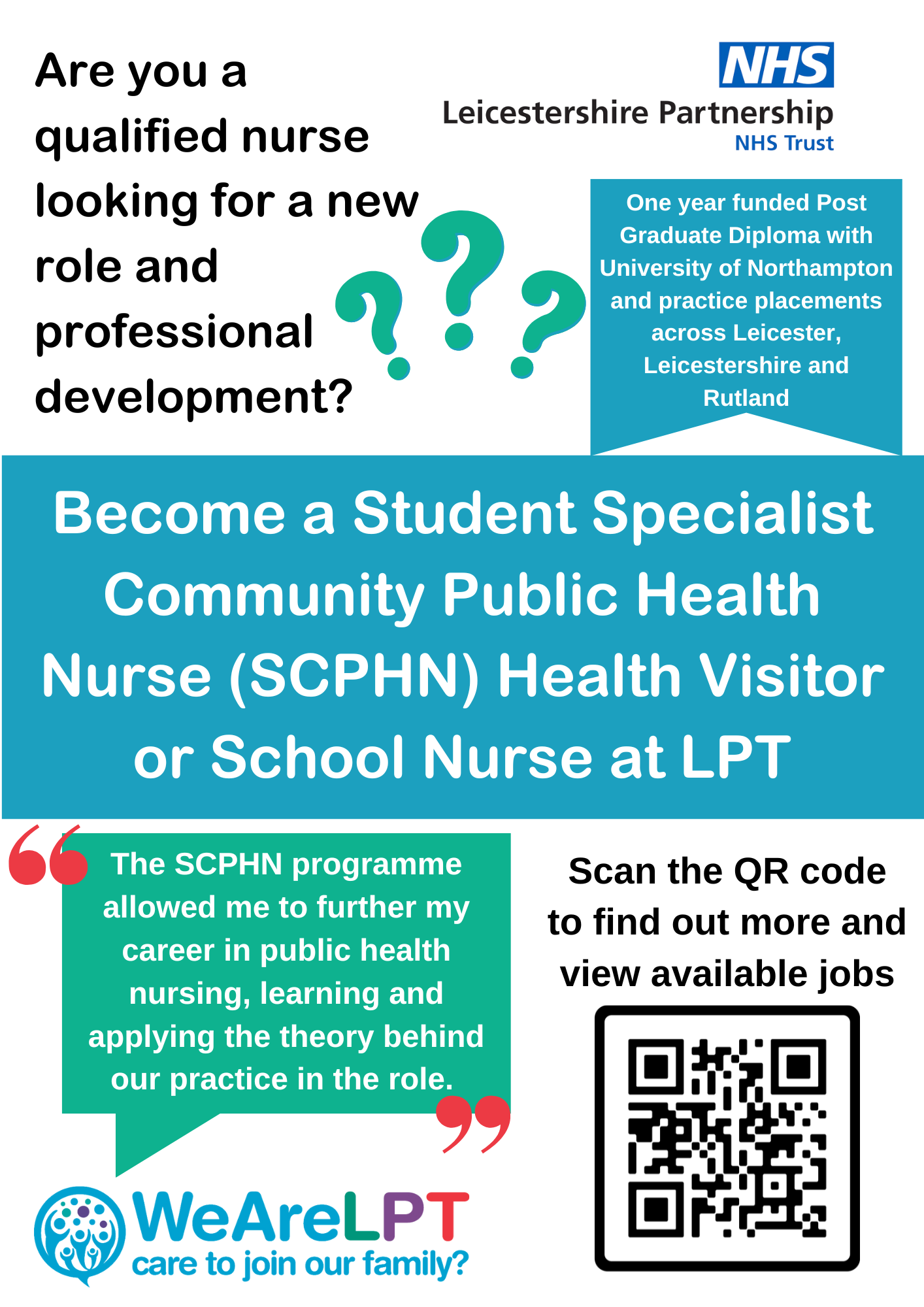 LPT is recruiting Student Specialist Community Public Health Nurses ...